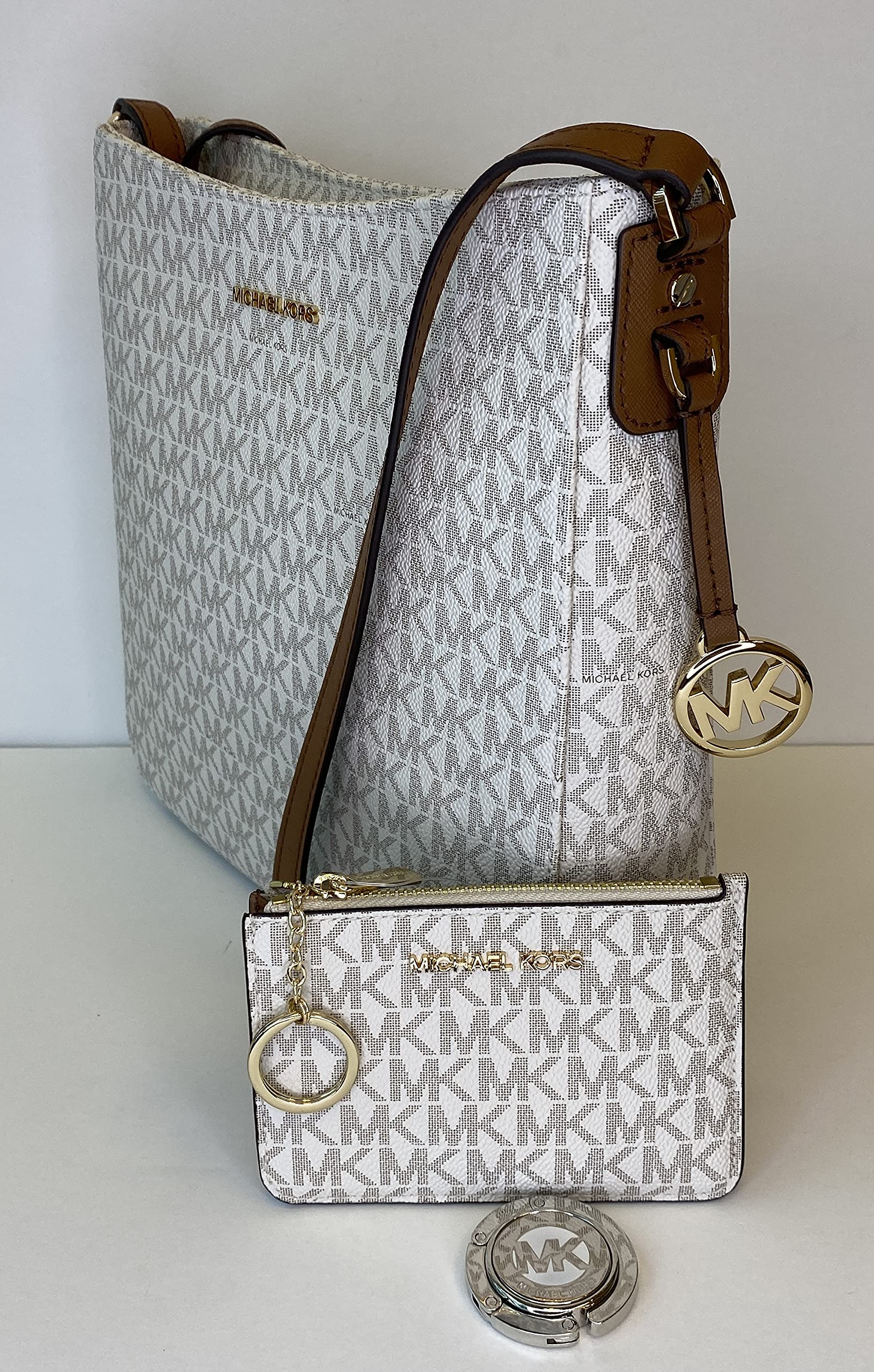 Michael Kors Messenger, Signature Mk Vanilla