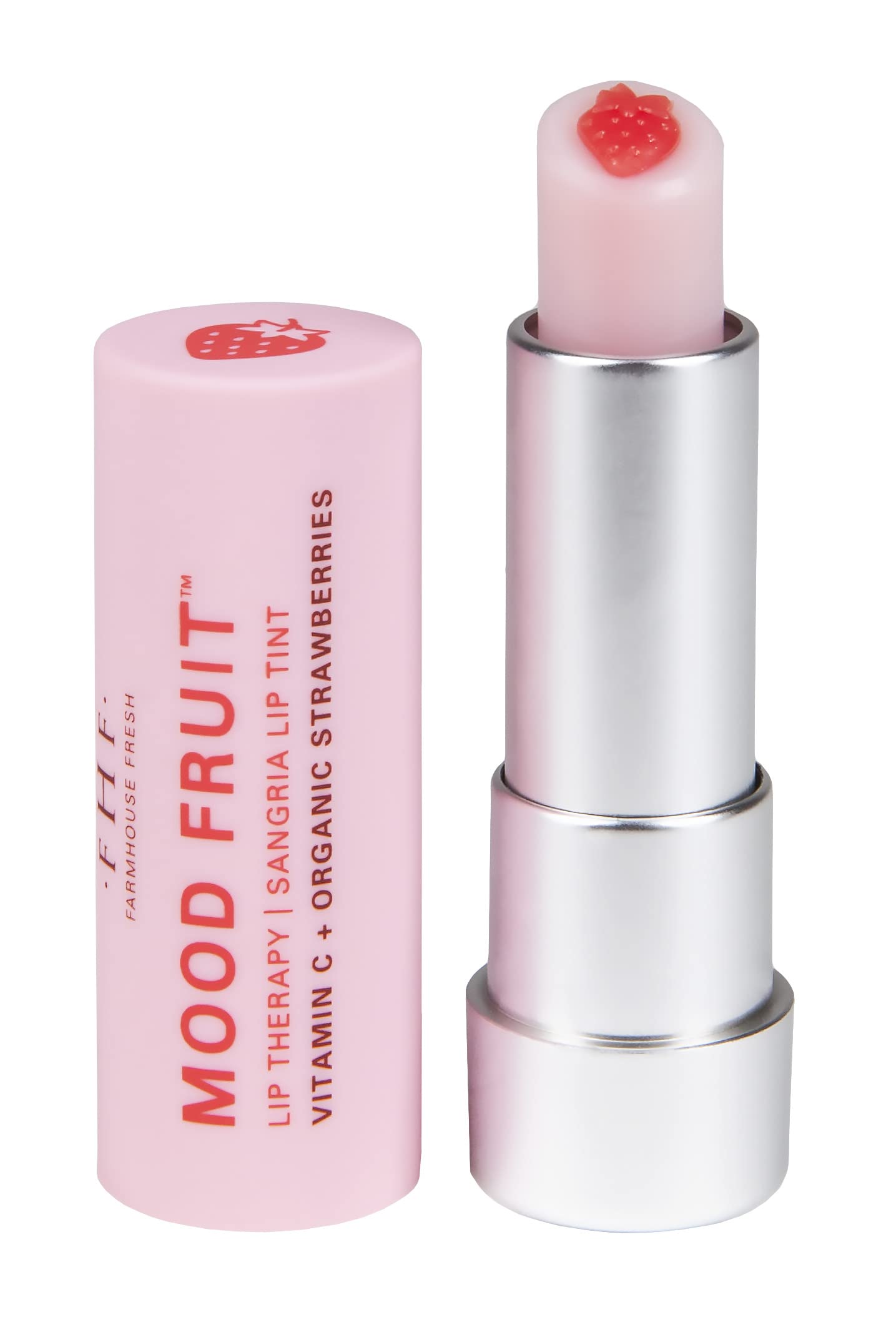 FarmHouse Fresh Strawberry Mood Fruit Lip Therapy, 0.12 oz.