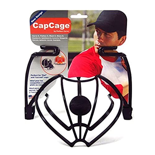 Perfect Curve Cap Washer (Black) β Hat Cleaner For Baseball Caps | Baseball Cap Washer For Washing Machine | Baseball Cap Washer For Dish Washer | Baseball Hat Washer | Flat Brim or Curved Brim