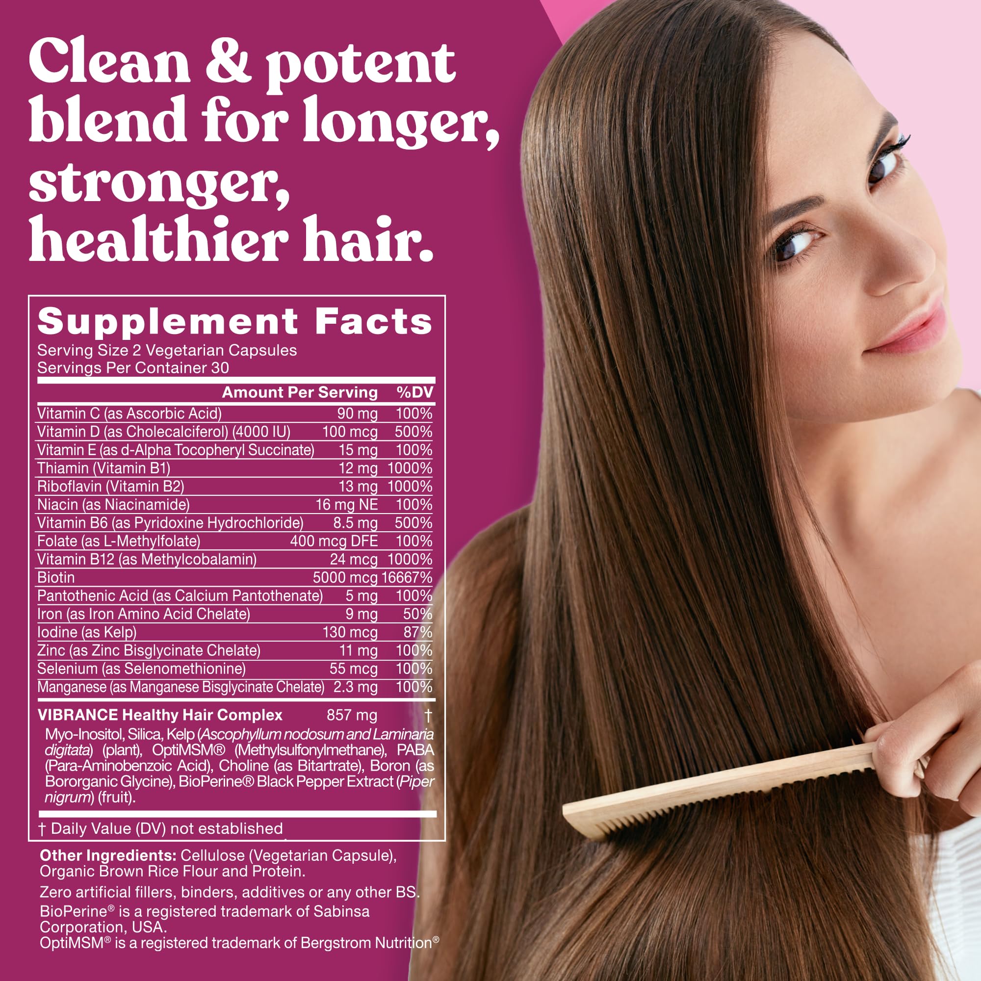 Eu Natural Vibrance Bundle with Radiance - Beauty Bundle for Healthier Hair Growth, Stronger Nails, Glowing Skin