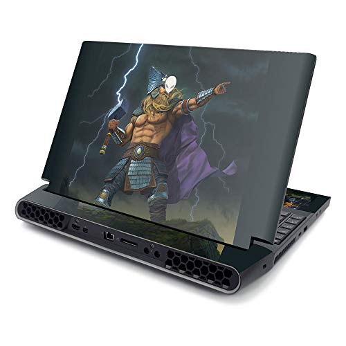MIGHTY SKINS MightySkins Skin for Alienware AREA-51M R2 (2020) - Abstract Black | Protective, Durable, and Unique Vinyl Decal wrap Cover | Easy to Apply, Remove, and Change Styles | Made in The USA