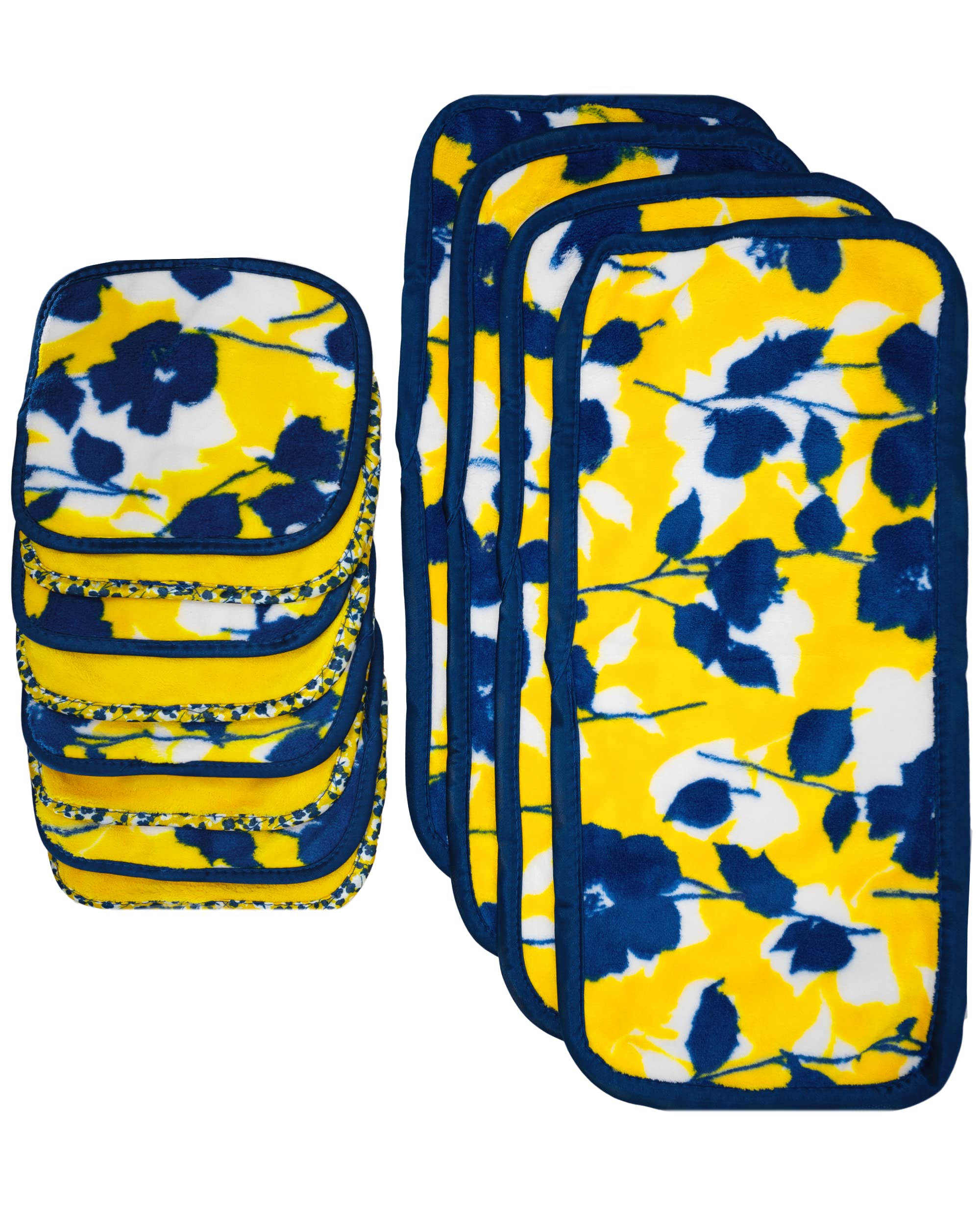 CAMPANELLI Makeup Remover Towels - Washable & Reusable. Great for Sensitive Skin. FreshFace & Perfect Beauty as seen on QVC & HSN (Floral 12pc Giftable Set)