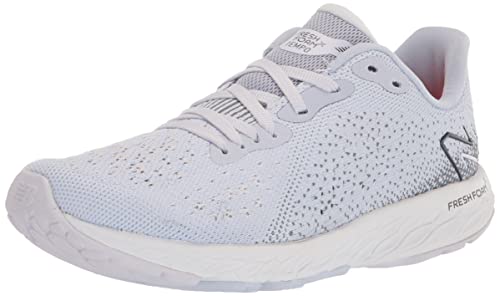 New Balance Women's Fresh Foam X Tempo V2 Running Shoe, Grey/White, 8