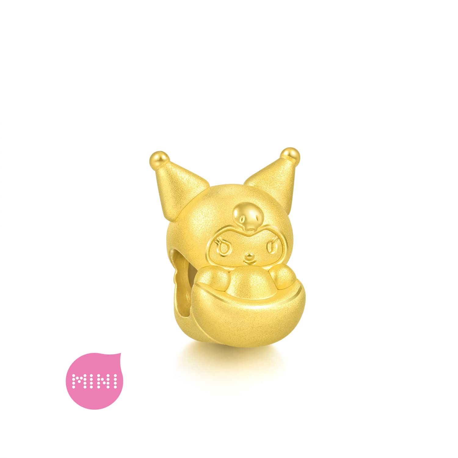 CHOW SANG SANG Sanrio 999 24K Solid Gold Kuromi with Wealthy Sycee Charm Bracelet for Women 93776C
