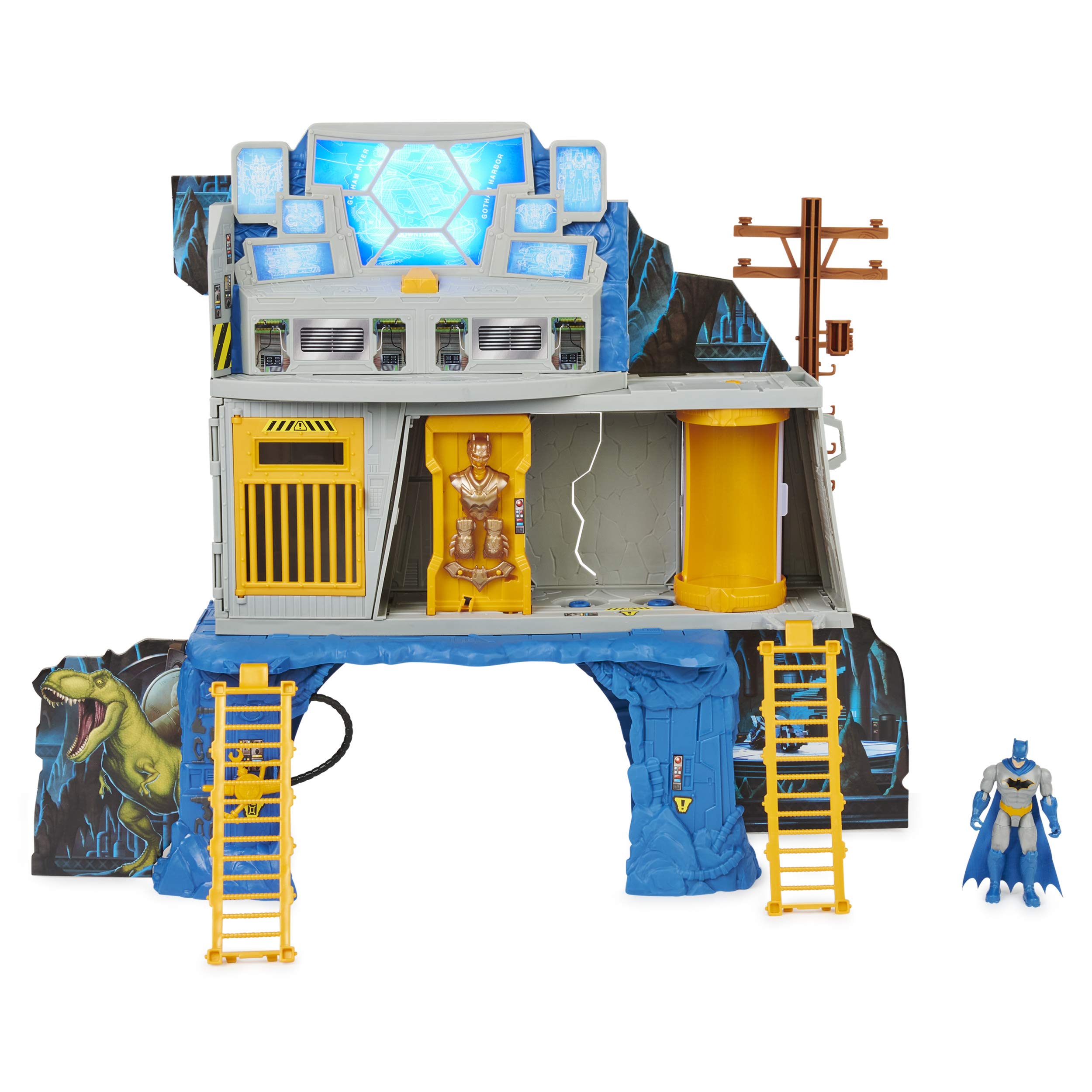 Spin Master Batman 3-in-1 Batcave Playset with Exclusive Batman Action Figure and Battle Armor