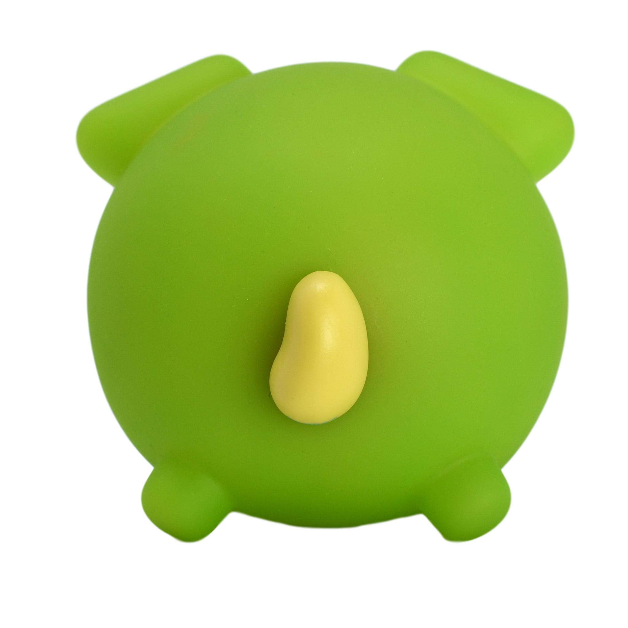 Jabber Ball Sankyo Toys Squeeze and Play Sound Ball - Neon Green Dog