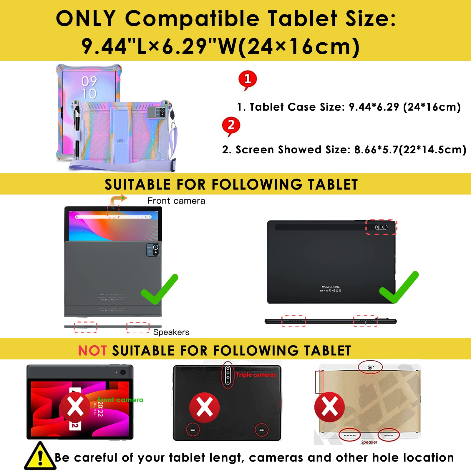 DETUOSI 10.1 inch Tablet Case