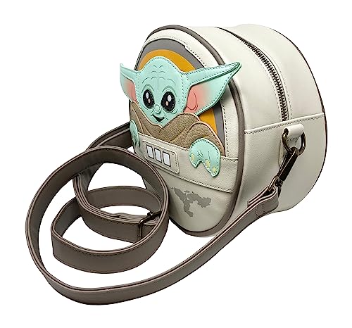 Loungefly Disney Star Wars Grogu Baby Yoda Cosplay Canteen Crossbody Satchel Handbag Purse