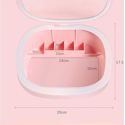 COTCLO Makeup Mirror with Led Light Storage Box M141 Led Vanity Mirror Cosmetic Organizer Lighted Led Makeup Mirror Beauty Light/a
