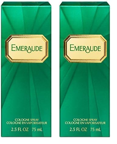 Coty Classics Regional Frag Old Line Eau de Cologne Spray, Emeraude, 2.5 Oz (Pack of 2)