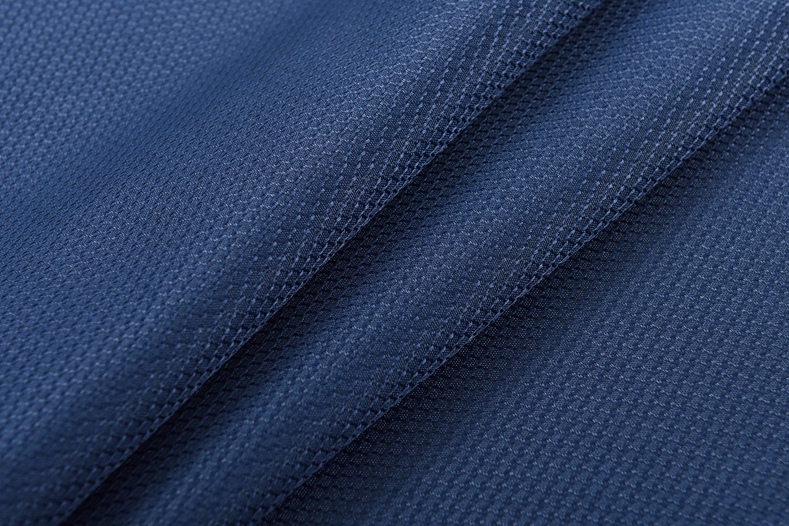 Biscaynebay Textured Fabric Tablecloths 108" Round for Tables' Diameters from 48" to 72", Navy Water Resistant Washable Tablecloths for Dining, Kitchen, Wedding & Parties etc.