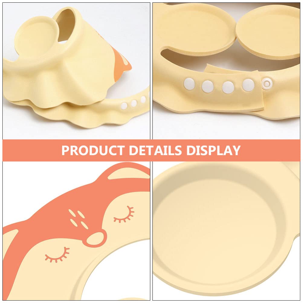 FOMIYES Infant Shower Cap 2pcs Children's Ear Protection Shower Cap Shampoo Cap Visor Water Shower Visor Bathing Shower Caps Kids Wash Hair Cap Baby Mouthwash Cup Take a Bath Eva