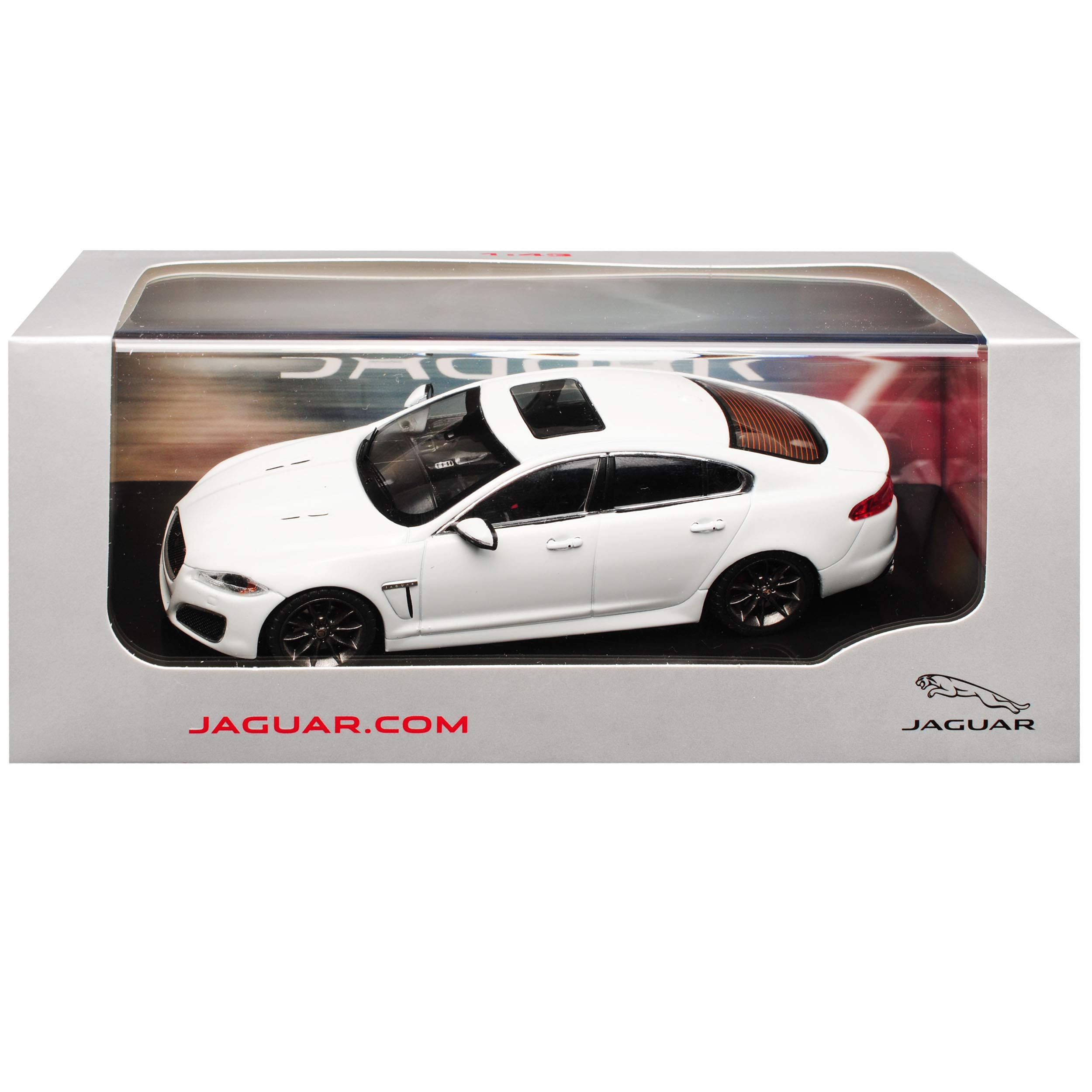 Jaguar XFR Saloon Polaris White 1:43 Scale Premium Model Replica Car