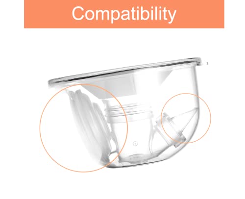 Loveishere Duckbill Valves and Silicone Diaphragm, Compatible with Momcozy/TSRETE/PADRAM/LoveOfLive/OMFMF Breast Pumps Replace momcozy S9|S10|S12 Pump Parts/Accessories,4pcs Set