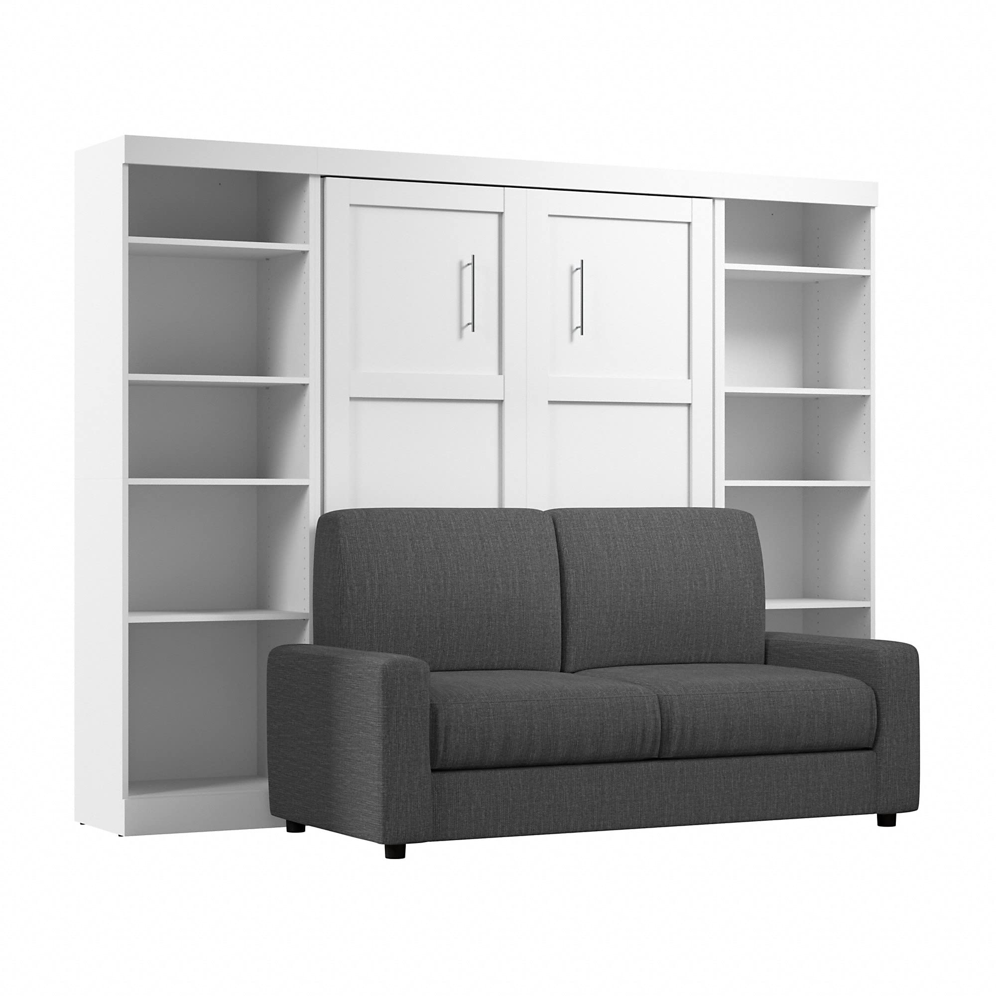 Bestar Pur Murphy, Space-Saving Wall Bed for Multipurpose Rooms, FULL, White