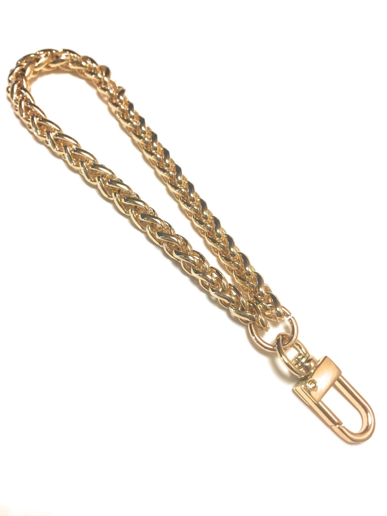 NEXT FASHION Wristlet Chain Braided Polished Gold - (5" 1/2)