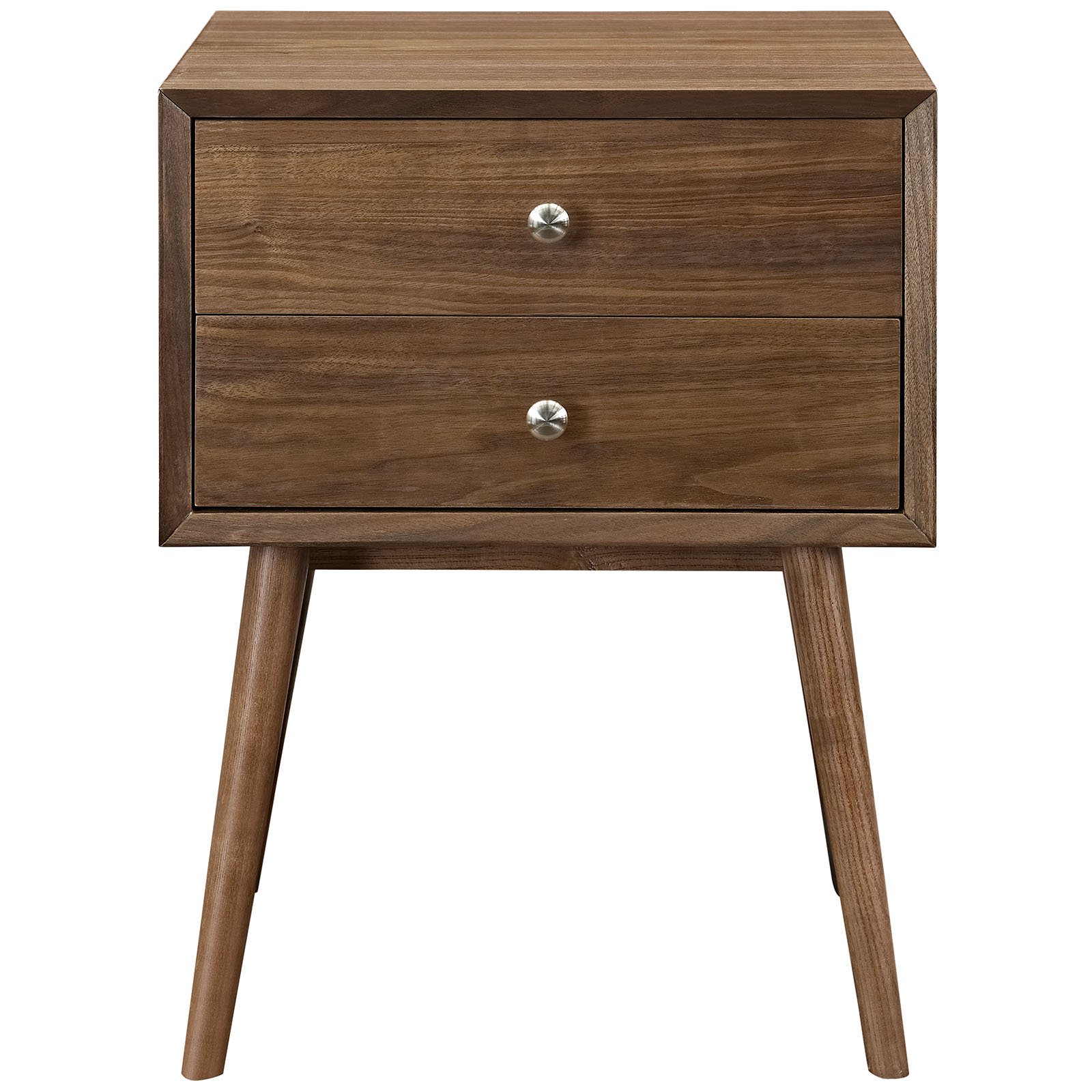 Modway Dispatch Nightstand, Walnut, Twin