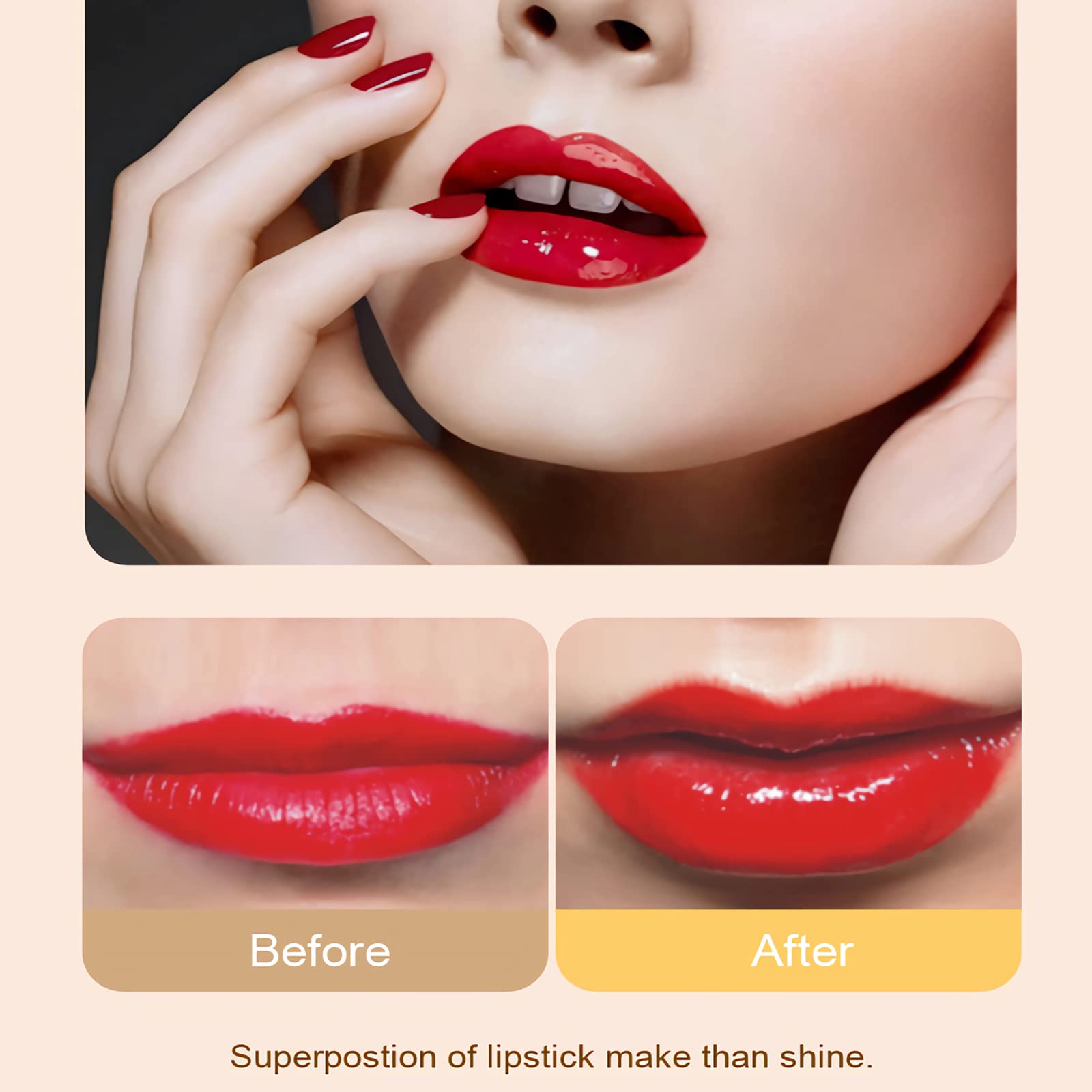 Cozzo Lip Plumper Vitamin E Plumping Lip Maximizer Serum Transparent Toot Lip Oil Plumper Lip Gloss Moisturizing Lips Plumper Instant Lip Care Product Reduce Fine Lines (1 PCS)