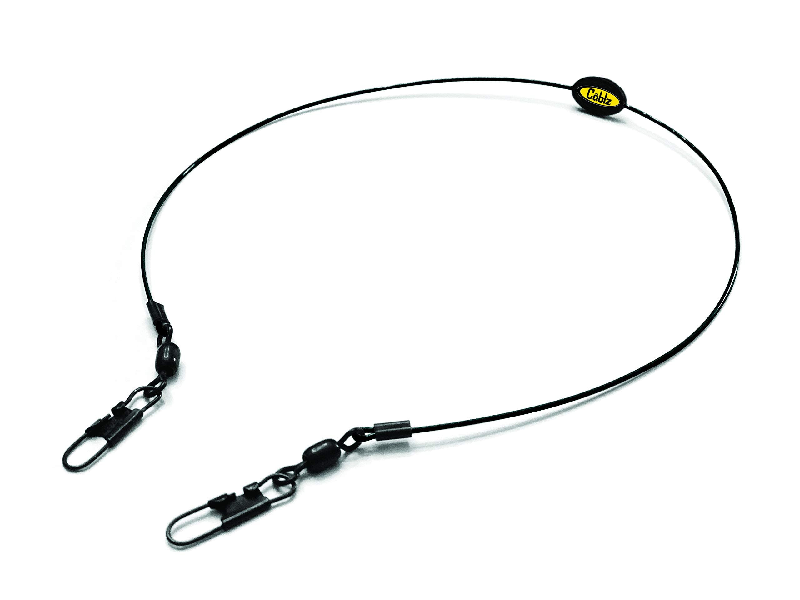 Cablz Clipz Retainers | Black Coated Stainless Steel, Off-the-Neck, 14 Inch Eyewear Retainer | Black, 14in