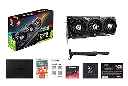 MSI Gaming GeForce RTX 3070 Ti 8GB GDRR6X 256-Bit HDMI/DP Nvlink Torx Fan 3 Ampere Architecture OC Graphics Card (RTX 3070 Ti Gaming X Trio 8G)