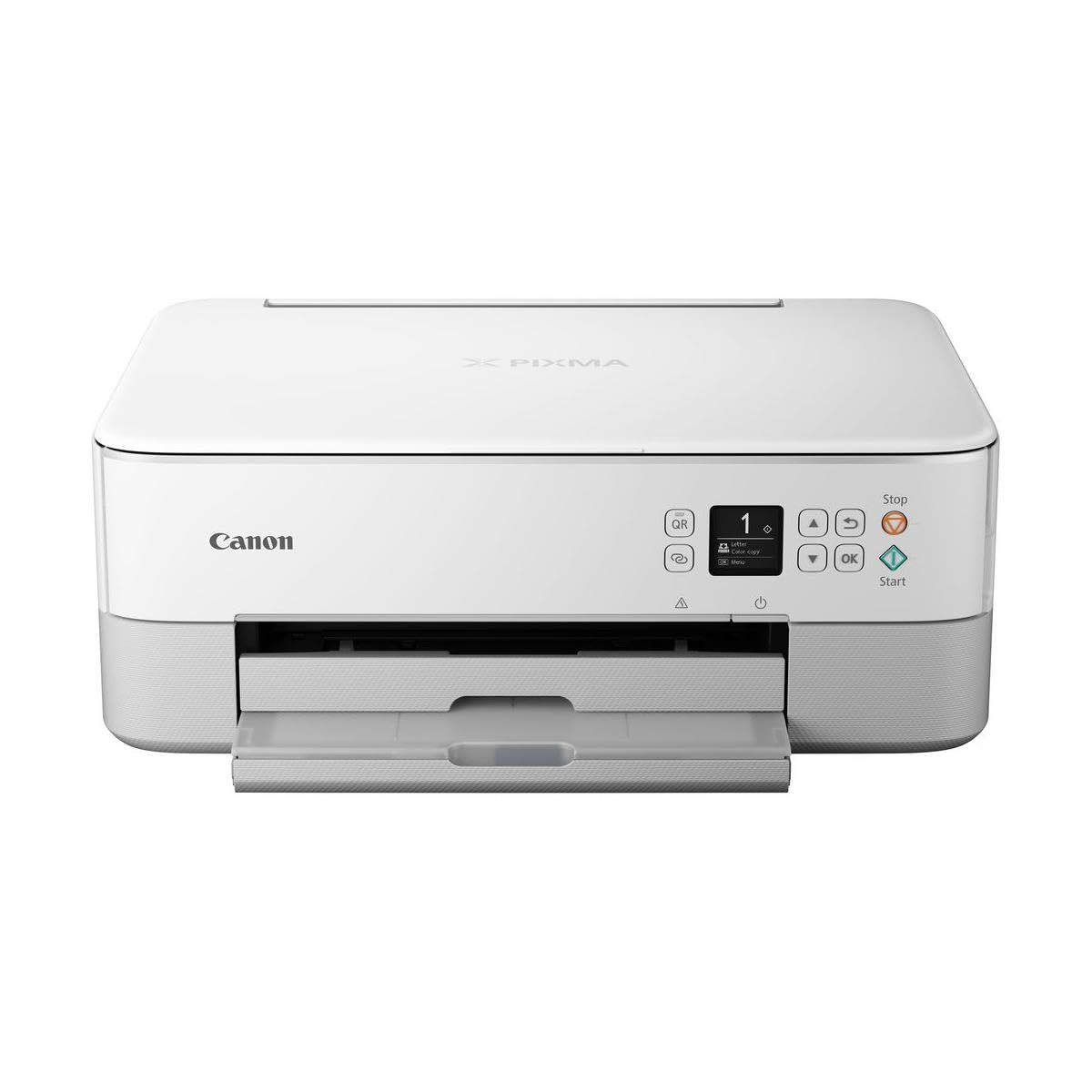 Canon PIXMA TS5320 All in One Wireless Printer, Scanner, Copier with AirPrint, White, Works with Alexa