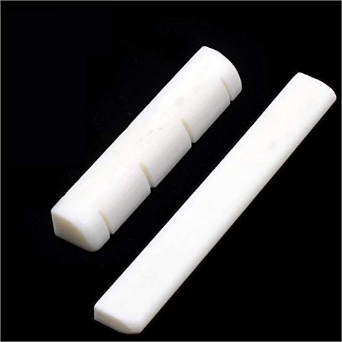 Miwayer Ukulele Real Bone 53mm Bridge Saddle & 35mm Nut for 4 String Ukulele-Regula