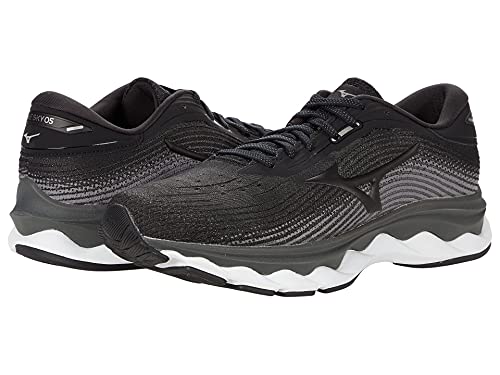 Mizuno Men's Wave Sky 5 Running Shoe, Black, 10.5