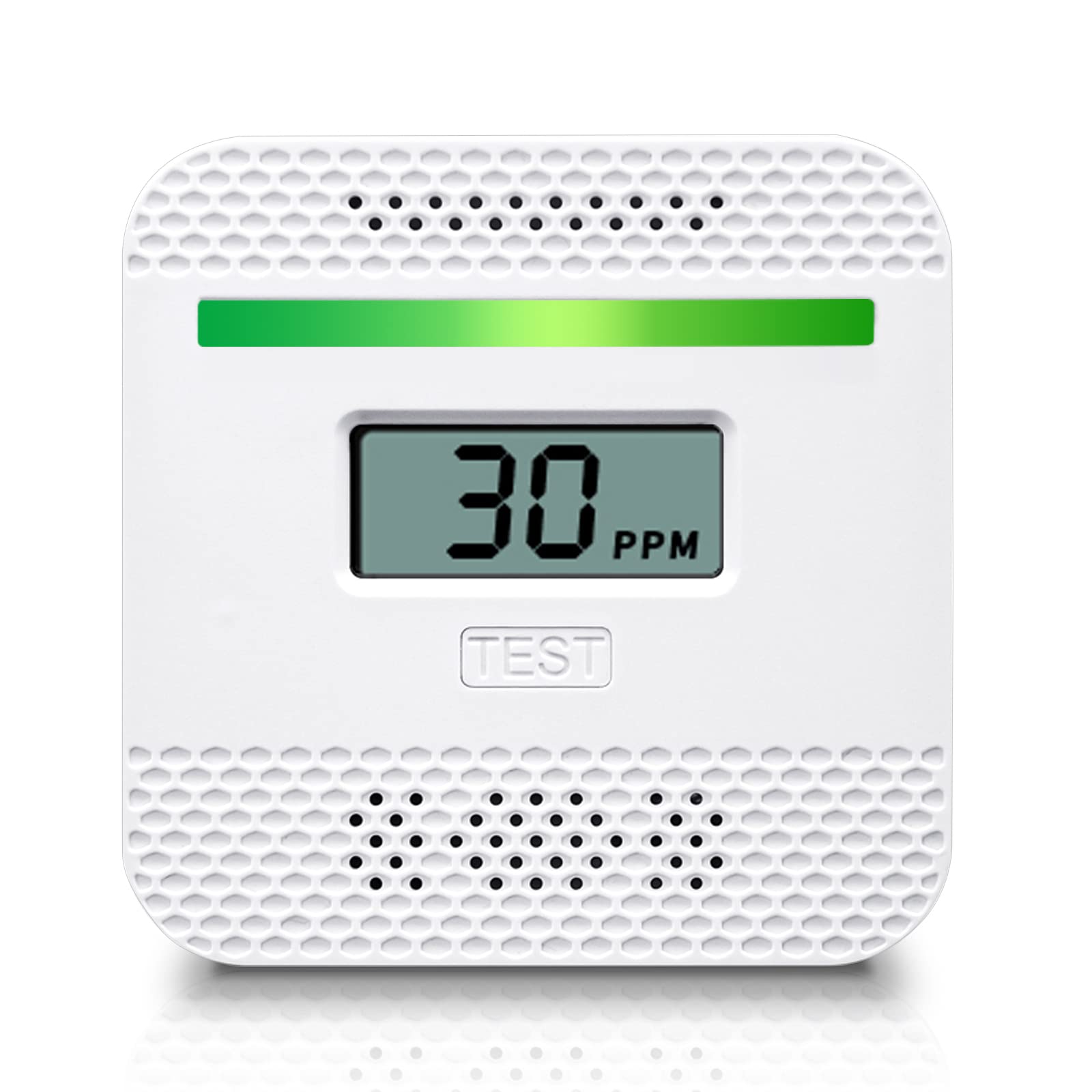 Carbon Monoxide Detectors, Portable CO Alarm Detector Device with LCD Digital Display for Travel Home, Carbon Monoxide Alarm with Electrochemical Sensor, Battery Powered