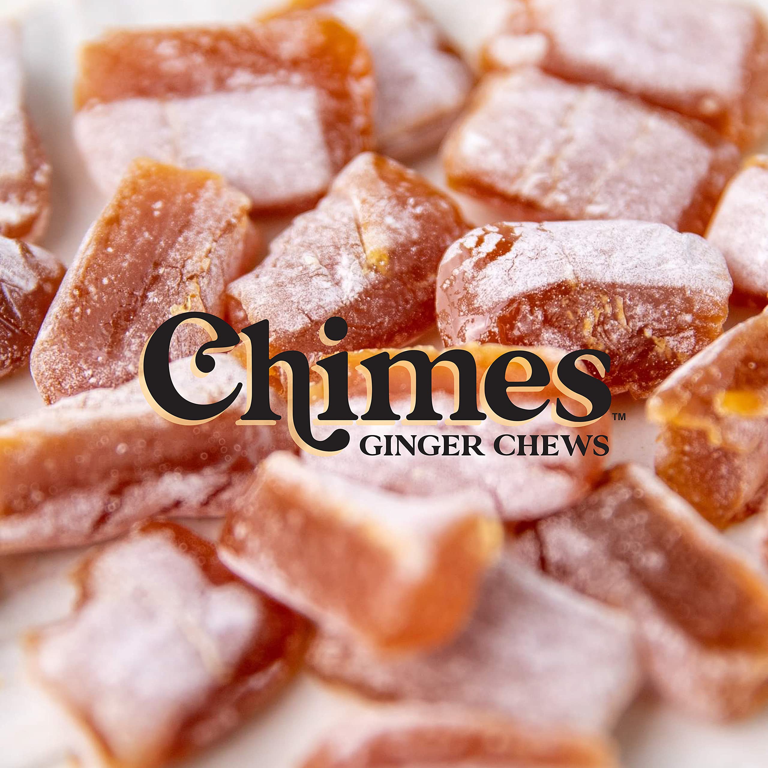 CHIMES ORIGINAL Ginger Chews (1-Pound 1 LB BAG) Premium Natural Chewy Ginger Candy β 16 OZ Individually Wrapped Ginger Chew Candy
