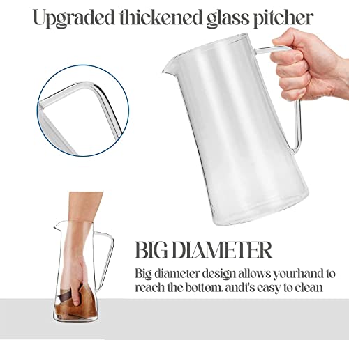 Sunvivi Iced Tea Maker with 3 Quart Glass Pitcher, Iced Coffee Maker Brewing System with Strength Selector, Infusion Pitcher for for Ground Coffee, Taste Customization, Green