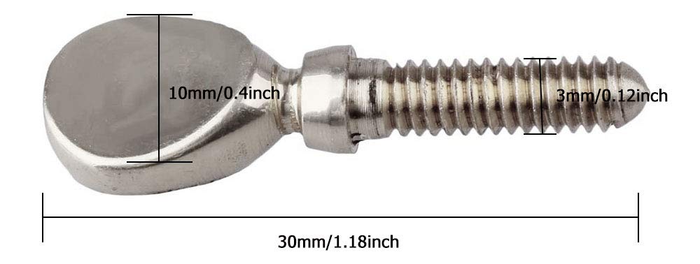 Jiayouy 2Pcs Silver Sax Neck Screw Tightening Screw for Saxophone Clarinet Fixing Parts