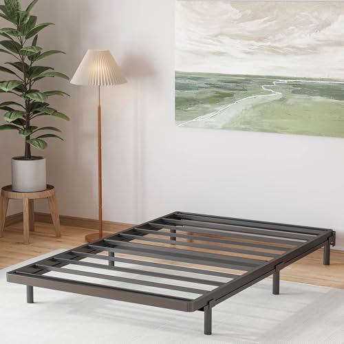 EZBeds Twin-Box-Spring, Bunkie Board Twin, 2 Inch Twin Box Spring Only, Easy Assembly, Noise Free, Metal Mattress Foundation