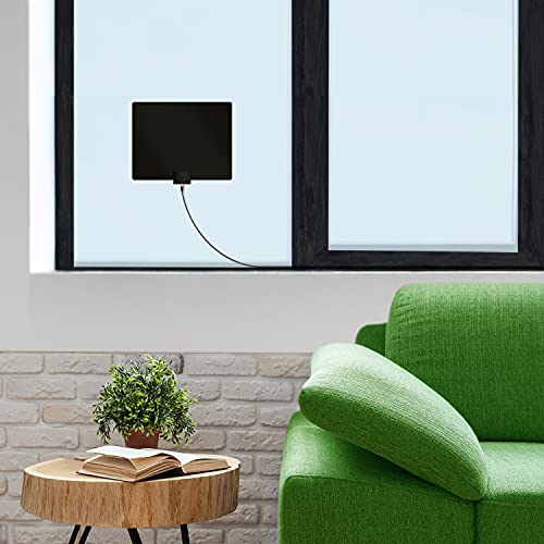 Mohu Leaf 30 Indoor TV Antenna, 40 Mile-Range, UHF/VHF Multi-directional, Original Paper-Thin, 10 ft. Detachable Coaxial Cable, Reversible, Paintable, 4K-Ready HDTV, MH-110583