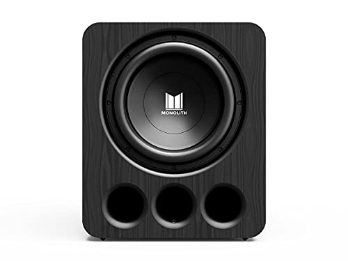 Monolith THX Ultra Certified 2000 Watt Powered Subwoofer - 13-Inch, Massive Output, Low Distortion, for Studio and Home Theater Systems, Black Ash Finish