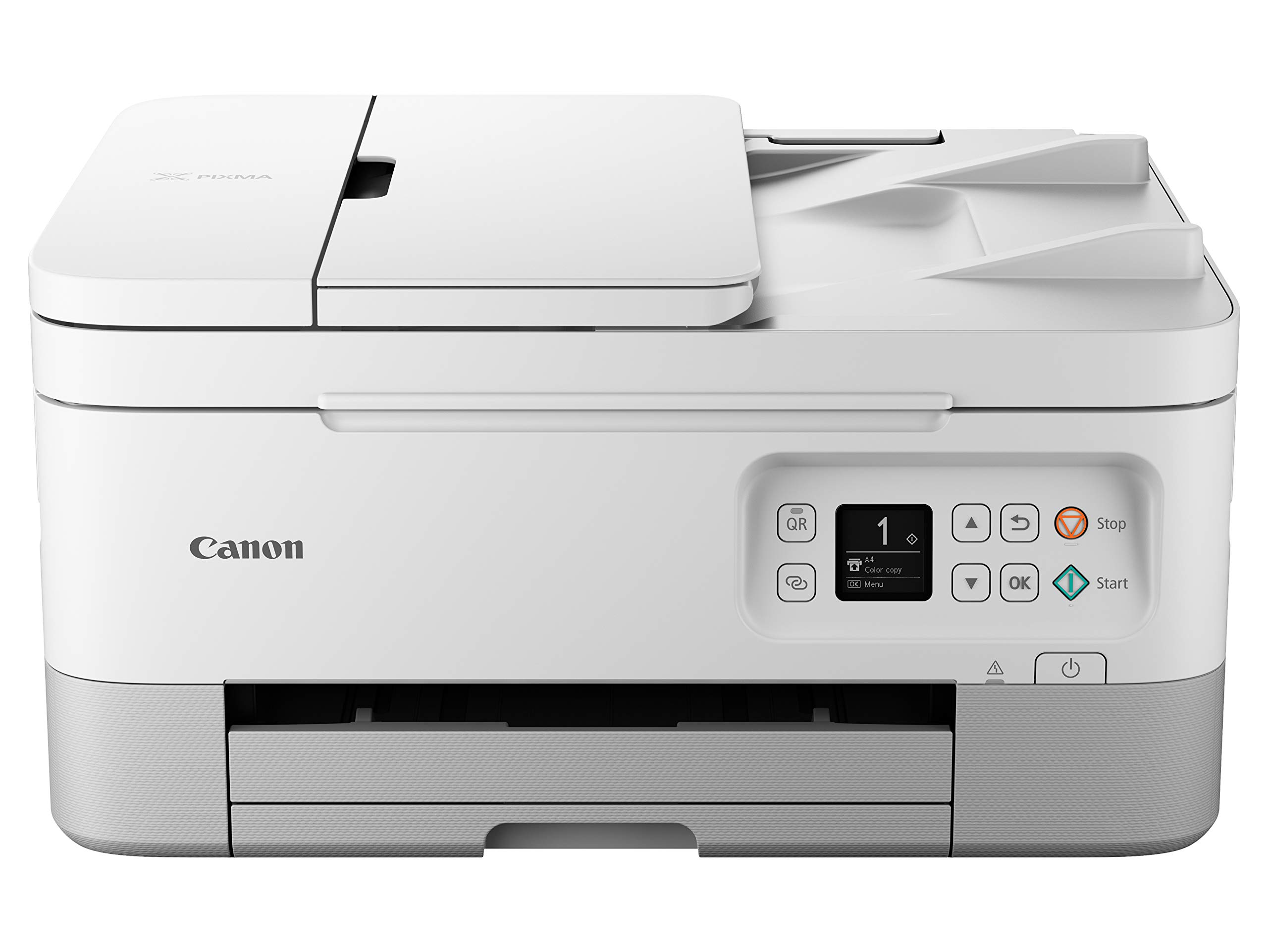 Canon TR7020 All-in-One Wireless Printer for Home Use, White, Compact (4460C022)