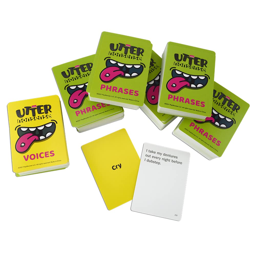 Utter Nonsense Naughty Edition - The Crazy Board Game of Voices and Accents - Adult Version - Mature Content - 17+