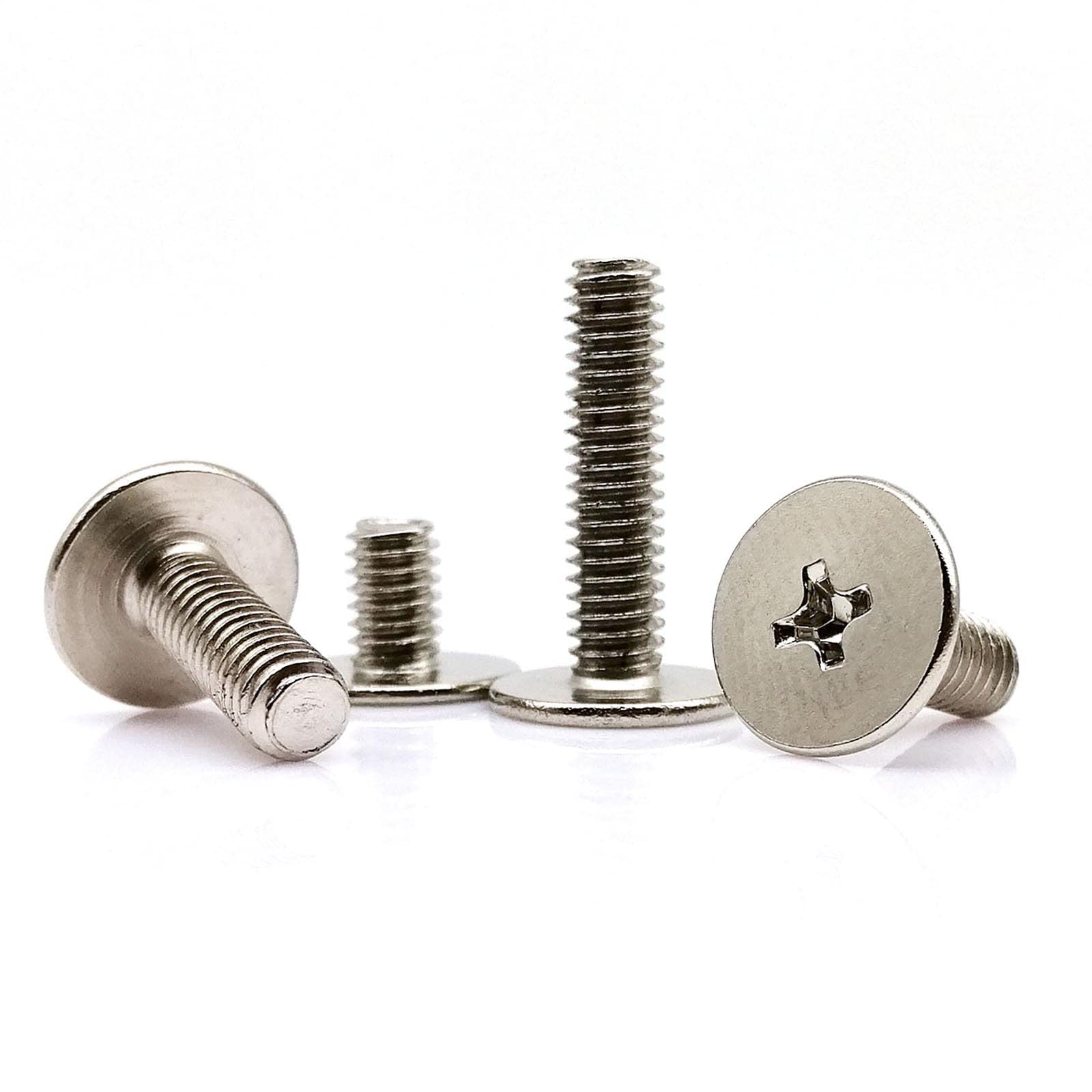 CREAP 25pc M2 M2.5 M3 M4 Ultrathin Thin Wafer Flat Extra Big Large Head Bolt Screw for Laptop Notebook Mount Repair Computer G (Color : 4mm, Size : M2 dk 7mm)