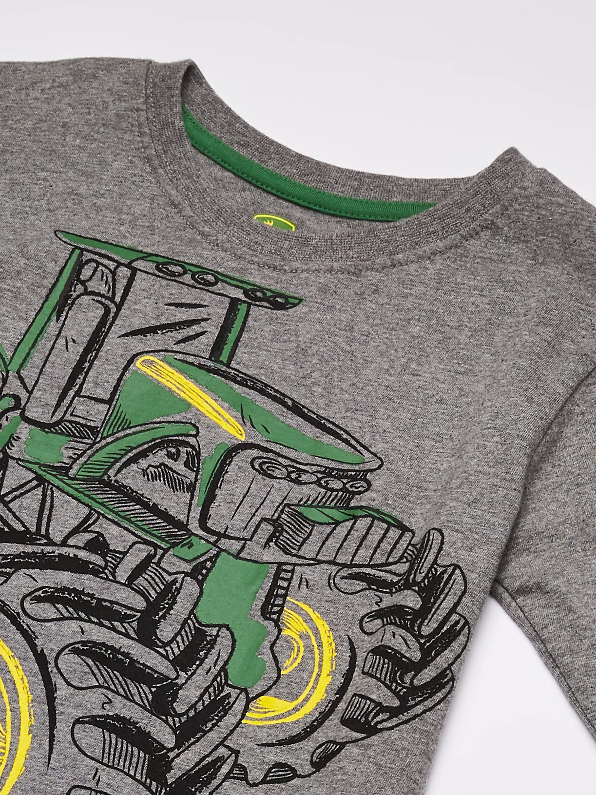 John Deere boys Tee T Shirt, Medium Heather Grey, 4-5T US