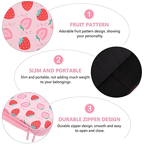 SOLUSTRE Carry Case for Switch Lite Console Fruit Design Cross- body Bag Joystick Portable Cover Cases Game Console Bag Crossbody Handbag for Switch Lite Red