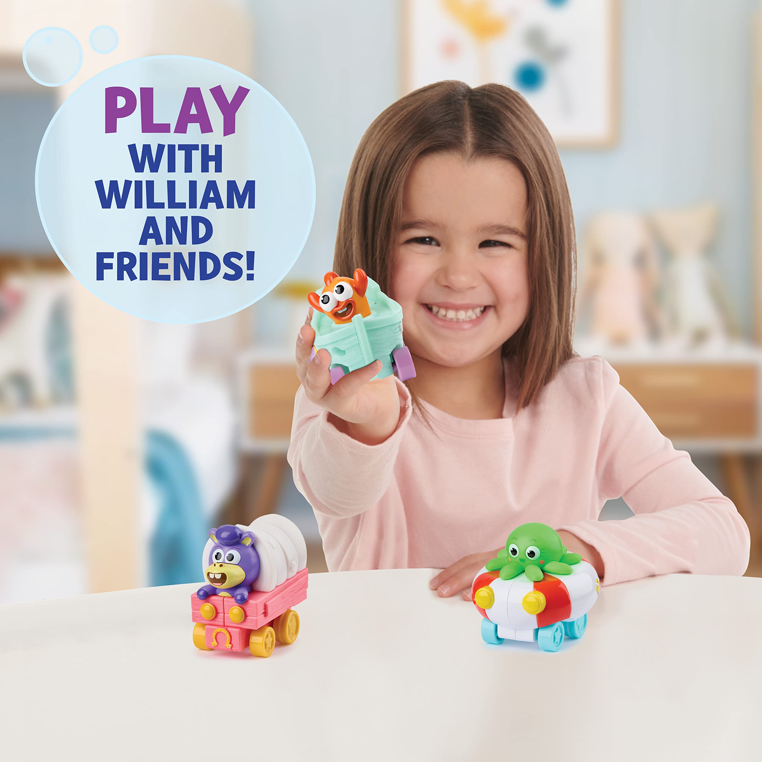 Pinkfong Baby Shark Baby Shark's Big Show! Speedy Sea Vehicle 3-Pack - William, Vola & Chucks