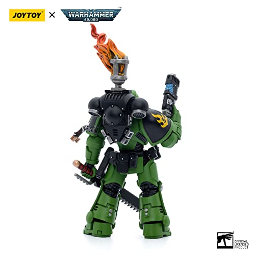 JOYTOY 1/18 Action Figures Warhammer 40K Mecha Model Salamanders Assault Intercessors Sergeant Tsek'gan