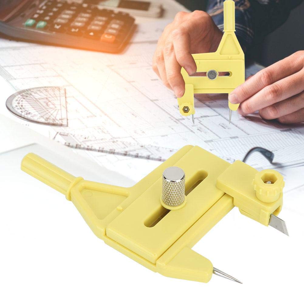 Circle Paper Cutter, 1.5-50mm Adjustable Diameter Compass Circle Cutter Craft Cutting Tools for Paper, Cardboard, Foam