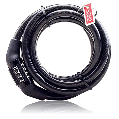 Bike Lock 4 Digit Code Combination Bicycle Lock Bicycle Security Lock Bicycle Equipment MTB Anti-Theft Ring Lock