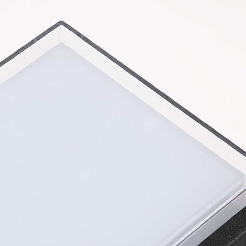 Raxinbang Outdoor Wall Lamp Led Courtyard Square Exterior Aisle Waterproof Balcony Terrace Modern Creative Home Garden Wall Lamp 1616 cm Black Wall Lights