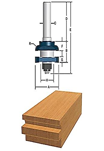 Bosch 85621M 1-3/8 In. x 3/4 In. Carbide Tipped Beading Stile Bit