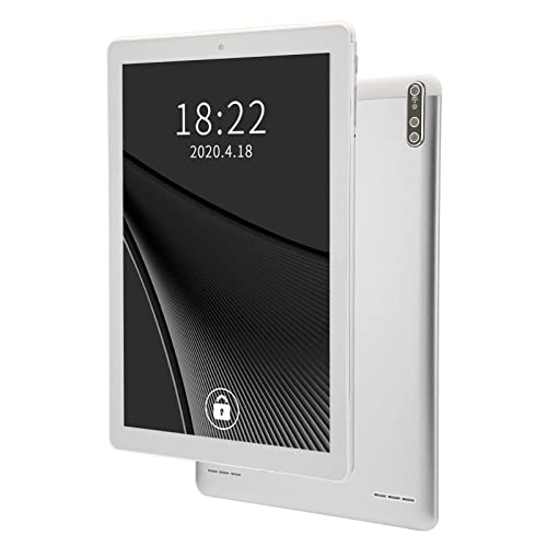 BUUA Compatible Tablet PC 10 Inch Tablet Multilingual 3GB RAM 64GB ROM 100‑240V 3G Network & IPS HD Screen WiFi 5G 11 for Work Home Women (US Plug)