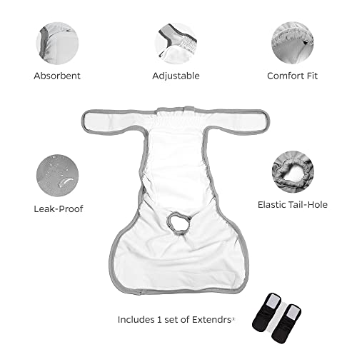 Pet Parents® Washable Dog Diapers (3pack) of Doggie Diapers, Color: Princess, Medium Dog Diapers