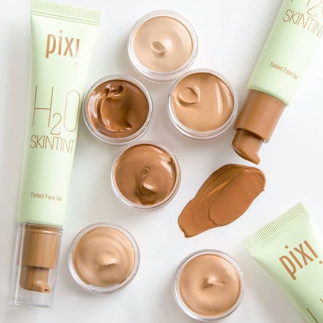 Pixi Beauty H2O SkinTint Tinted Face Gel, 1.2 fl oz / 35 ml, Warm