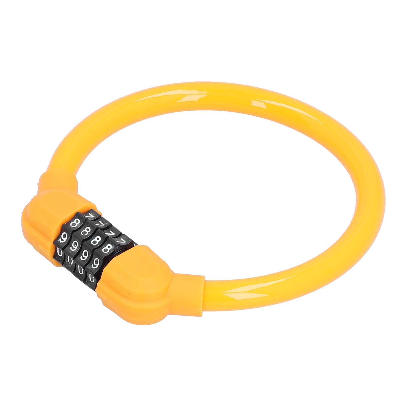 Bike Lock Cable, Anti Theft Bike Lock Bicycle Cable Locks High Security for Cycling for Outdoors(Orange)