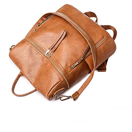 CQCYD Leather Backpack Purse Shoulder Bag for Women Leather Medium Size Tassel Backpack Fashion Handbags and Travel Bags